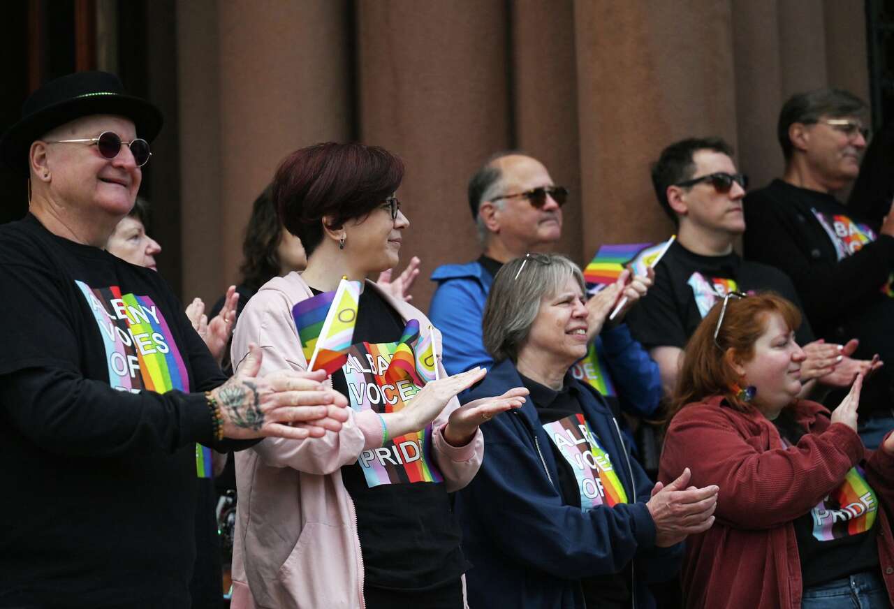 Photos: Albany raises flags in celebration of Pride Month