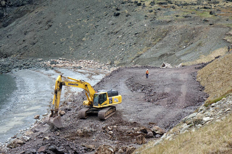 Cedar Cove turns construction site as removal plans for grounded ship ...