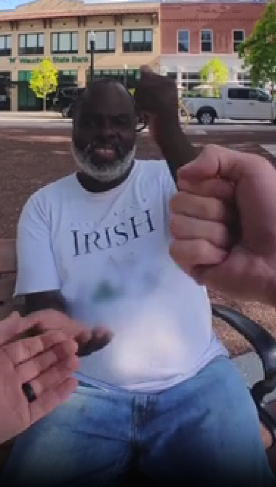 Rock Paper Scissors With A Stranger And I Helped Him