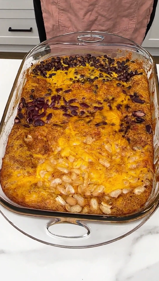 Easy cowboy casserole made with basic ingredients