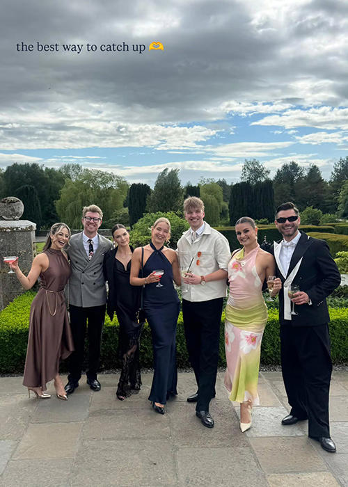 DWTS pros have long overdue reunion at Laura Nolan's wedding