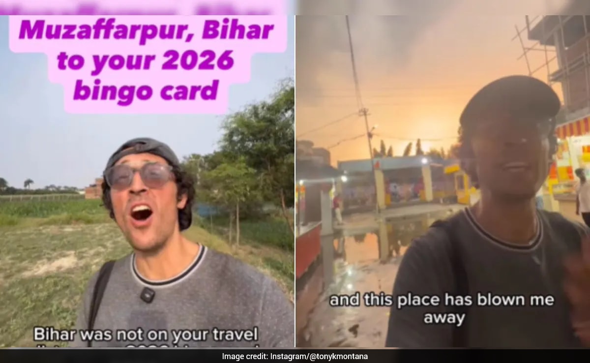 Watch: Foreigner says add Muzaffarpur to 2026 travel bingo card, calls ...