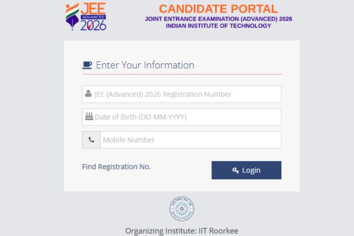 JEE Advanced AAT 2026 registration ends today at 5 PM, exam on June 4
