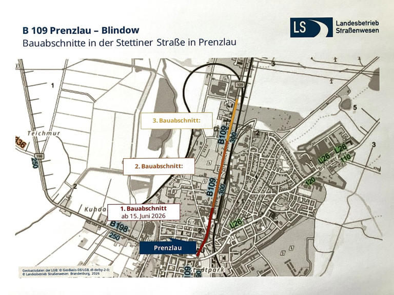 Landesbetrieb reagiert auf Kritik und verändert Umleitung bei Bau an B109