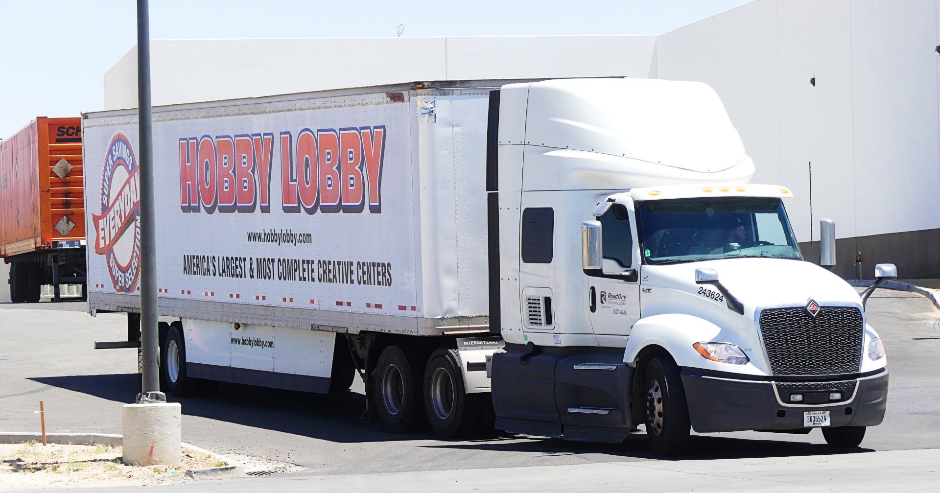Shopping carts, items arrive at unopened Hobby Lobby in Apple Valley
