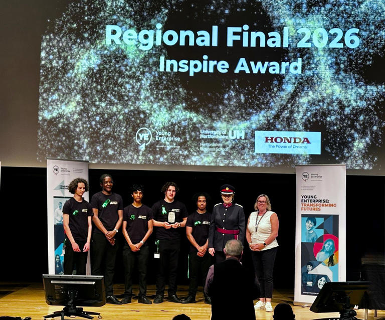 Students celebrate national finals place following inspirational award win