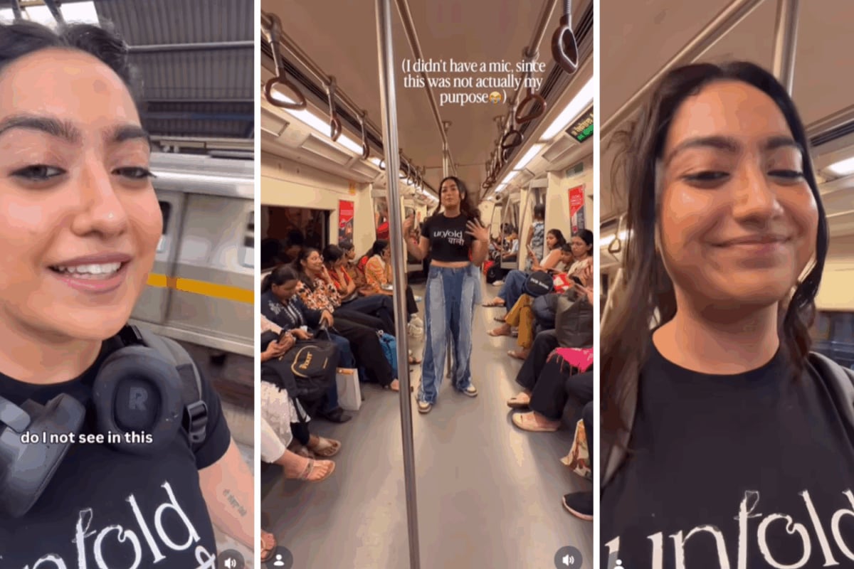 ‘Am I allowed to do this?’: Woman promotes makeup brand inside Delhi ...