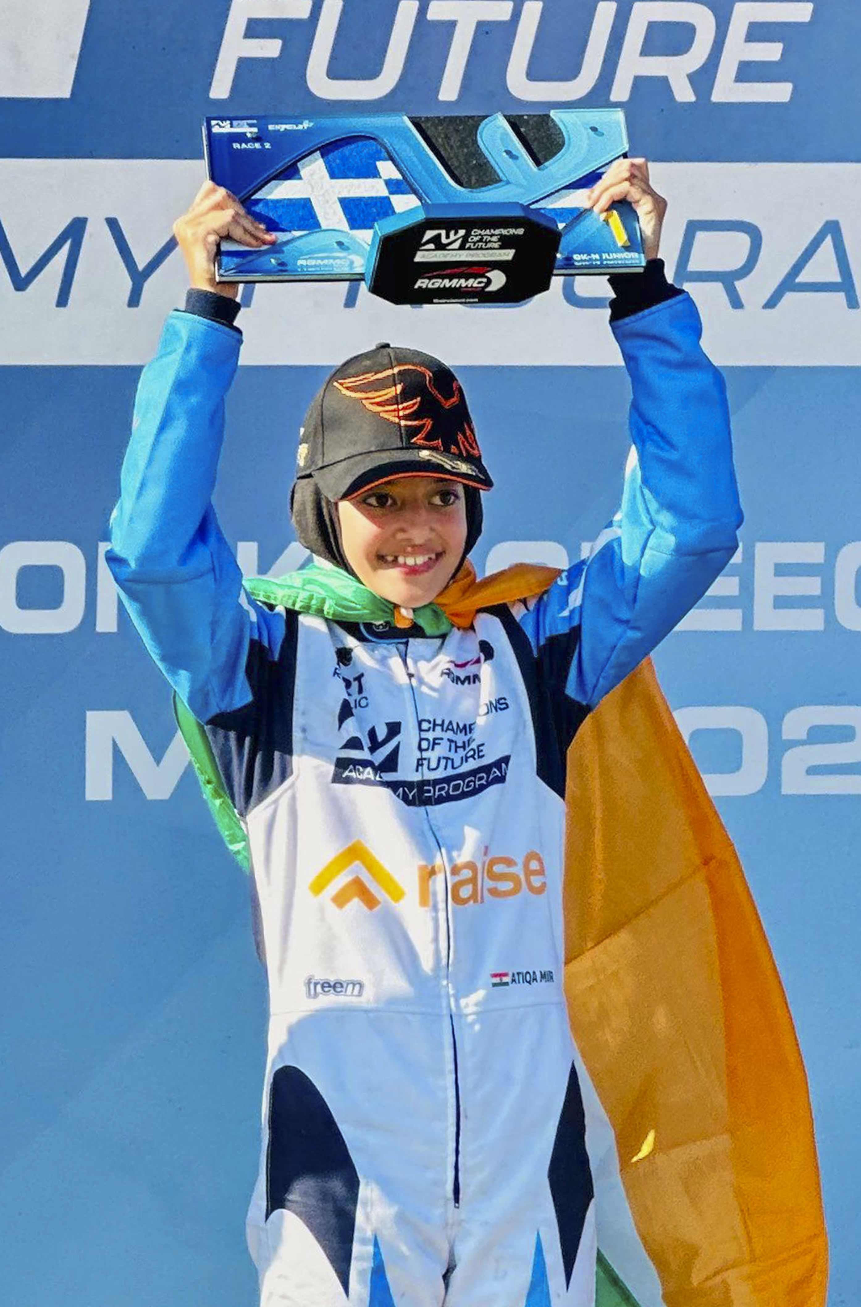 Indian national anthem in Greece: Atiqa Mir races to most dominant win ...