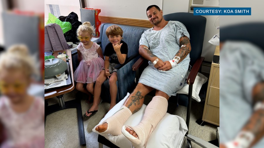 Oahu dad vows to surf again after brutal shark bite
