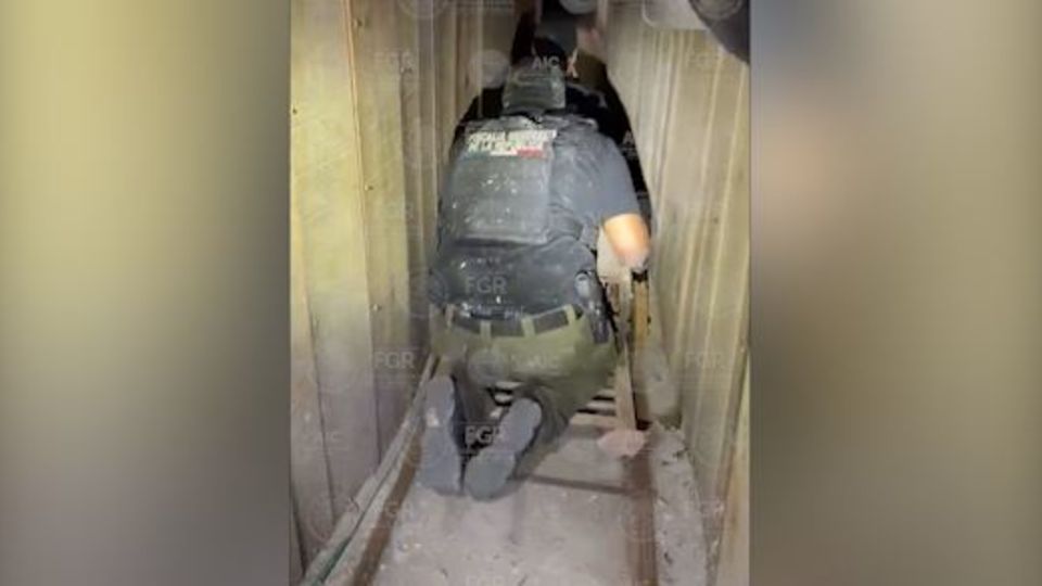 Las autoridades mexicanas descubren este túnel secreto en la frontera ...