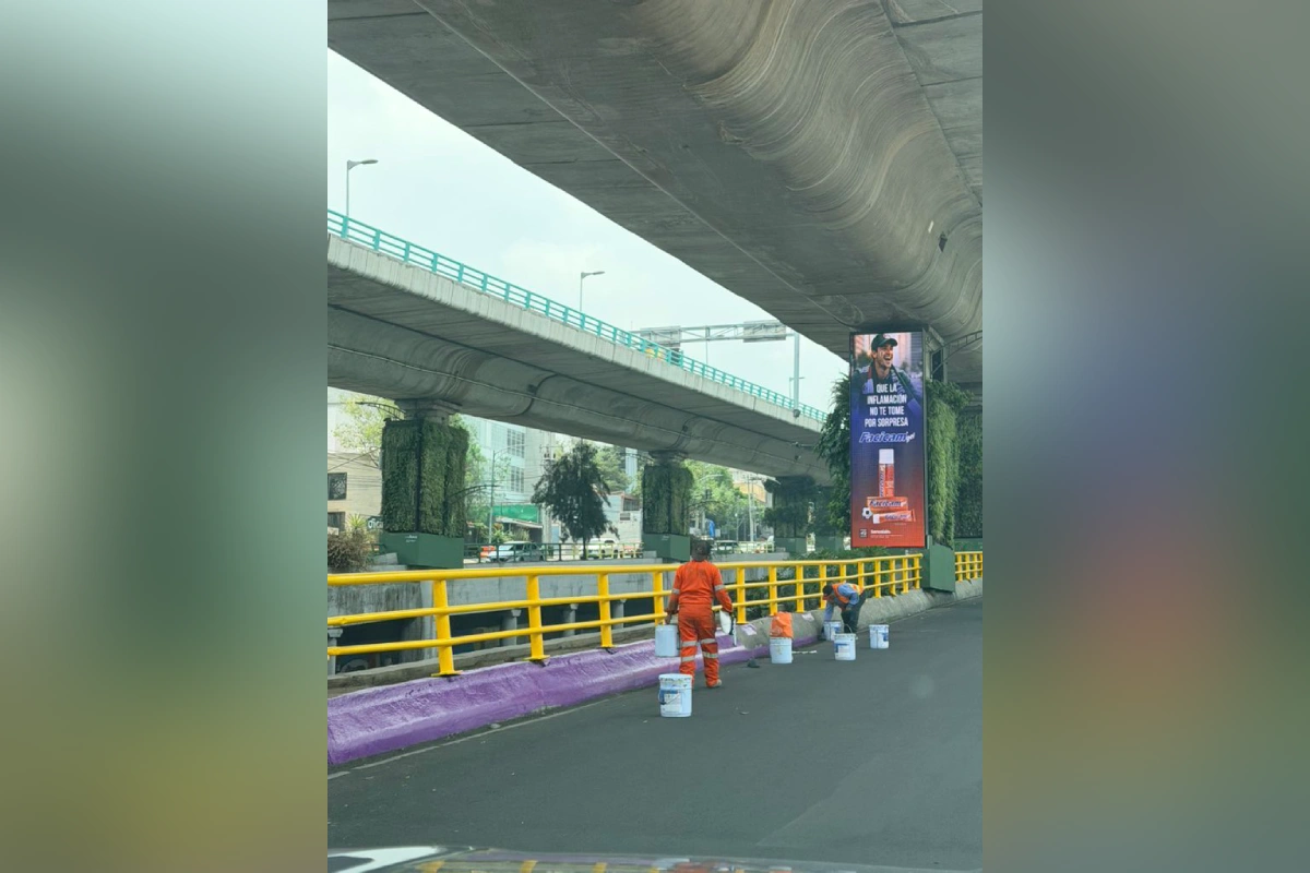Cambio de color morado a amarrillo en vialidades de CDMX fue corregido ...