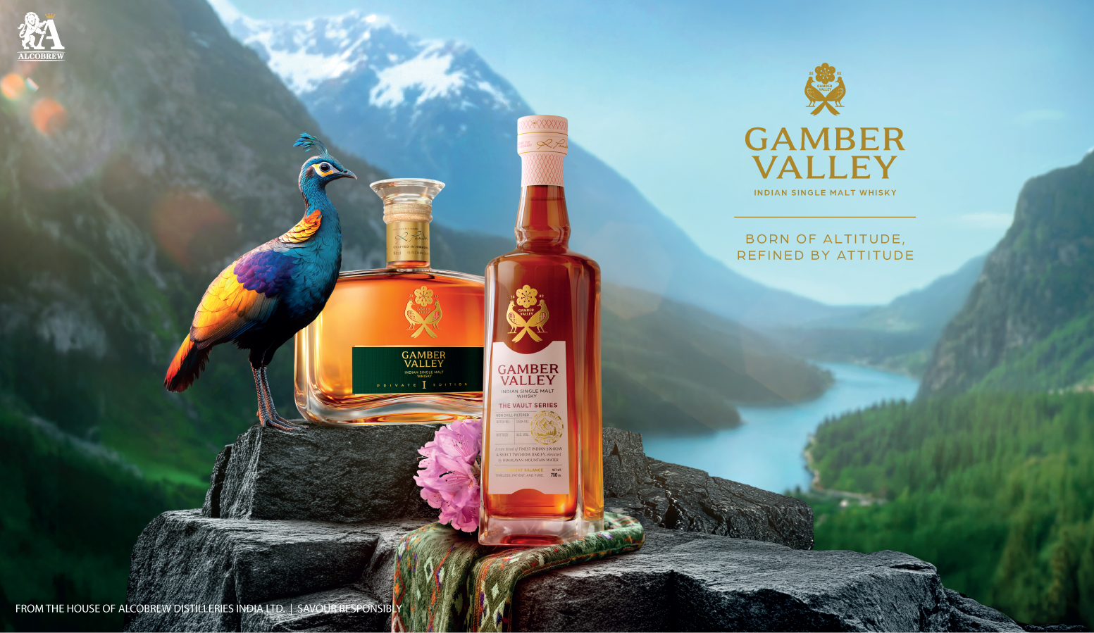 Alcobrew Distilleries launches Gamber Valley Indian single malt whisky