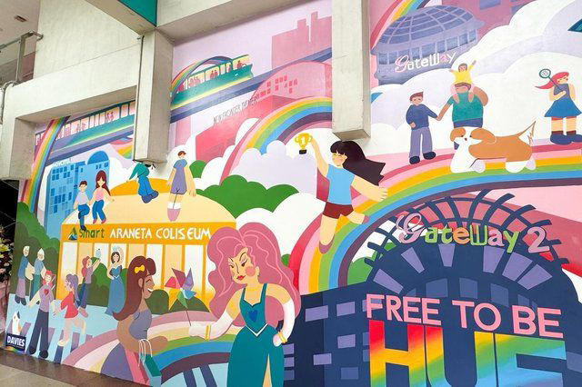 Araneta City unveils mural to kick off Pride Month