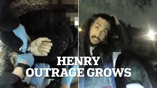Henry Nowak screams 'I can't breathe' in shocking police footage