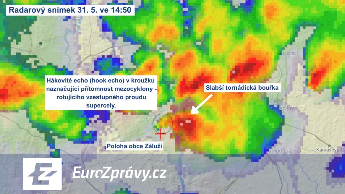 Česko v neděli zasáhla dvě tornáda