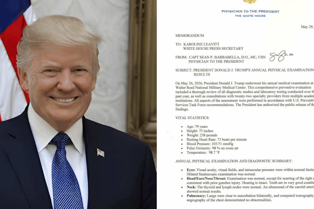 Donald Trump’s report shows he is over 100 kg; internet says ...
