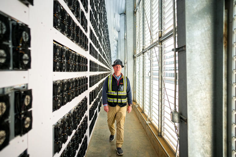 What's it like inside Bitdeer's crypto mining operation in Massillon?