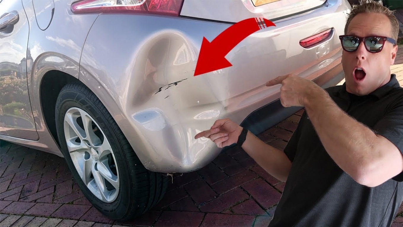 DIY plastic bumper dent fix