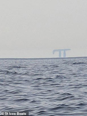 High seas: Mind-boggling mirage off the coast of Cornwall leaves ...