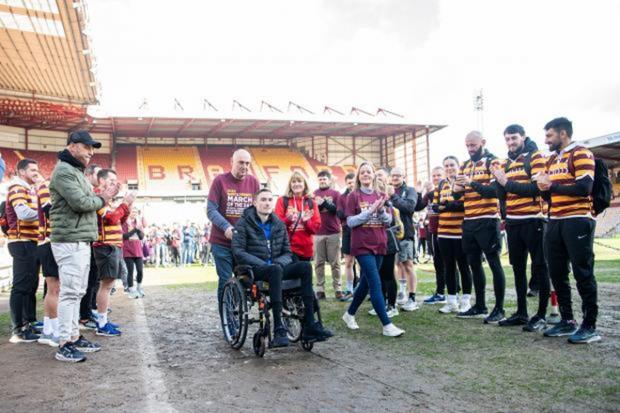 Bantams staff join walkers for marathon march for Darby charity