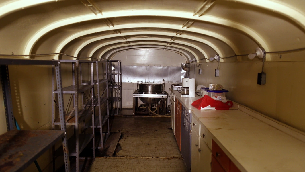 Inside the Ark Two underground shelter