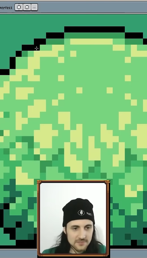 Round Pixel Art Tree Small Details