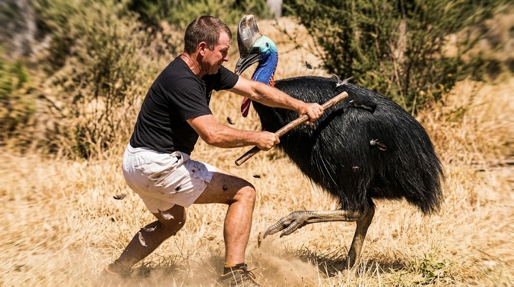 Watch Australia's most dangerous bird go into attack mode – even humans ...