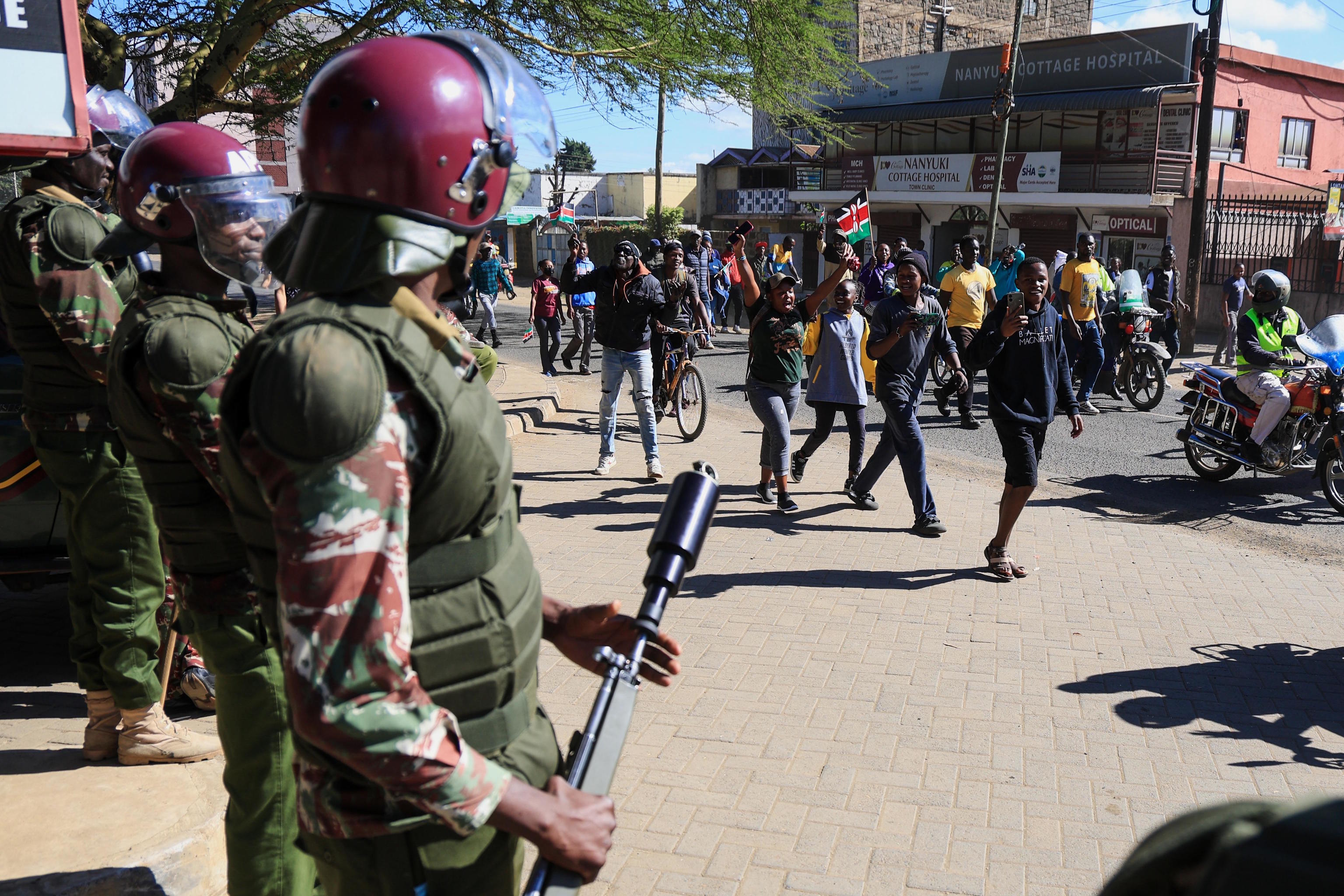 Hundreds of people protest in Kenya against an isolation center for ...