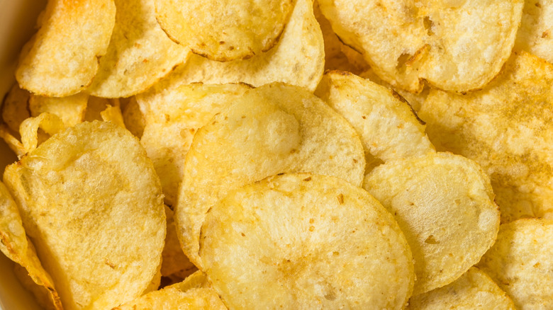 Timing is everything when seasoning homemade potato chips