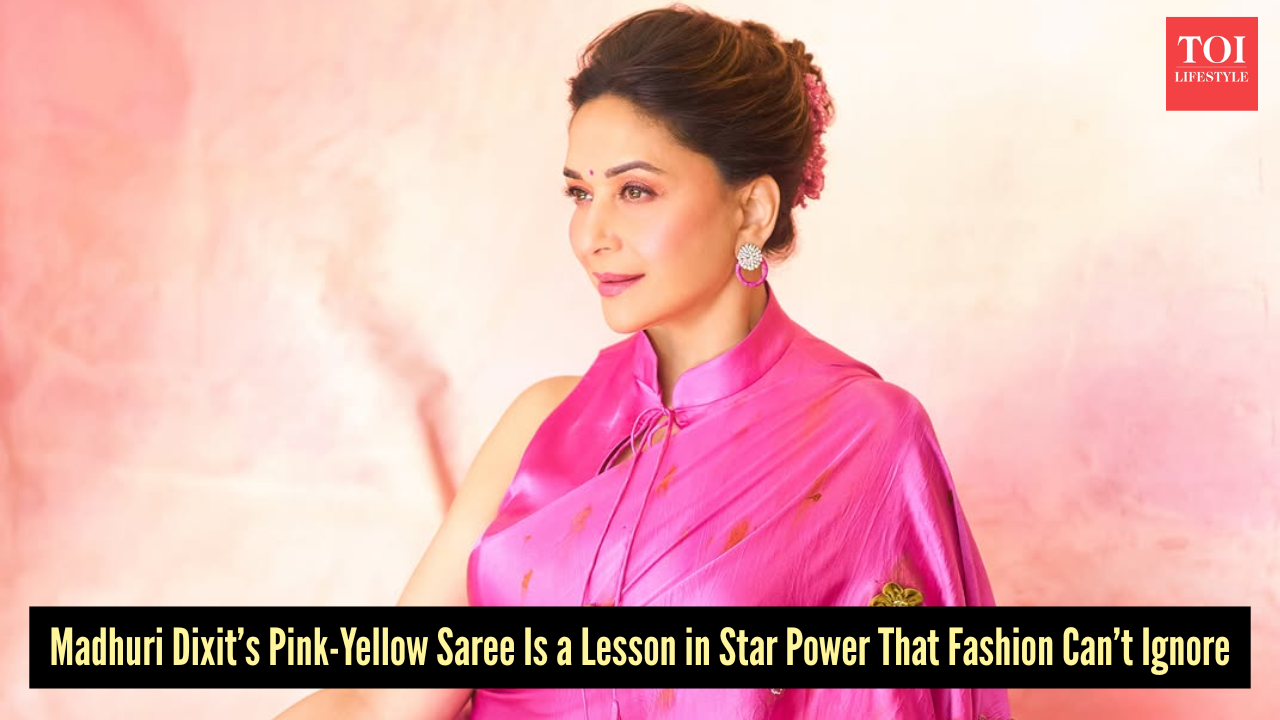 Bollywood’s ‘Dhak Dhak’ girl Madhuri Dixit just delivered another saree ...