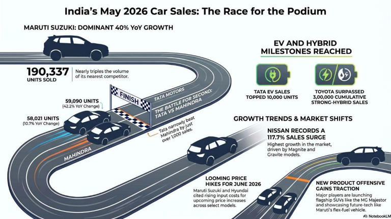 Who won May’s auto sales race? Tata, Mahindra and Maruti tell different ...