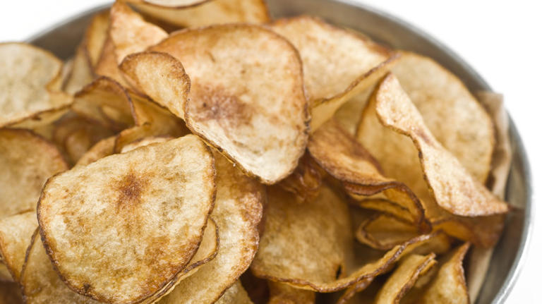 Timing is everything when seasoning homemade potato chips