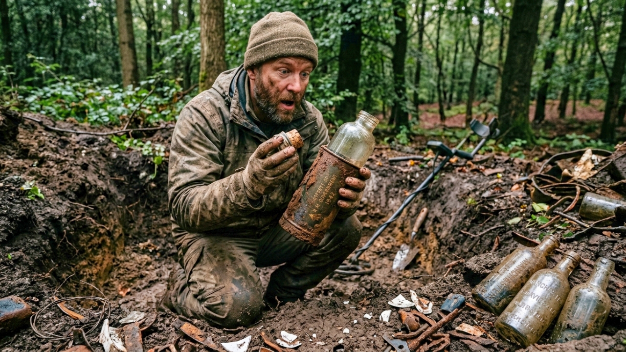 British WW2 time capsule unearthed in a German dugout