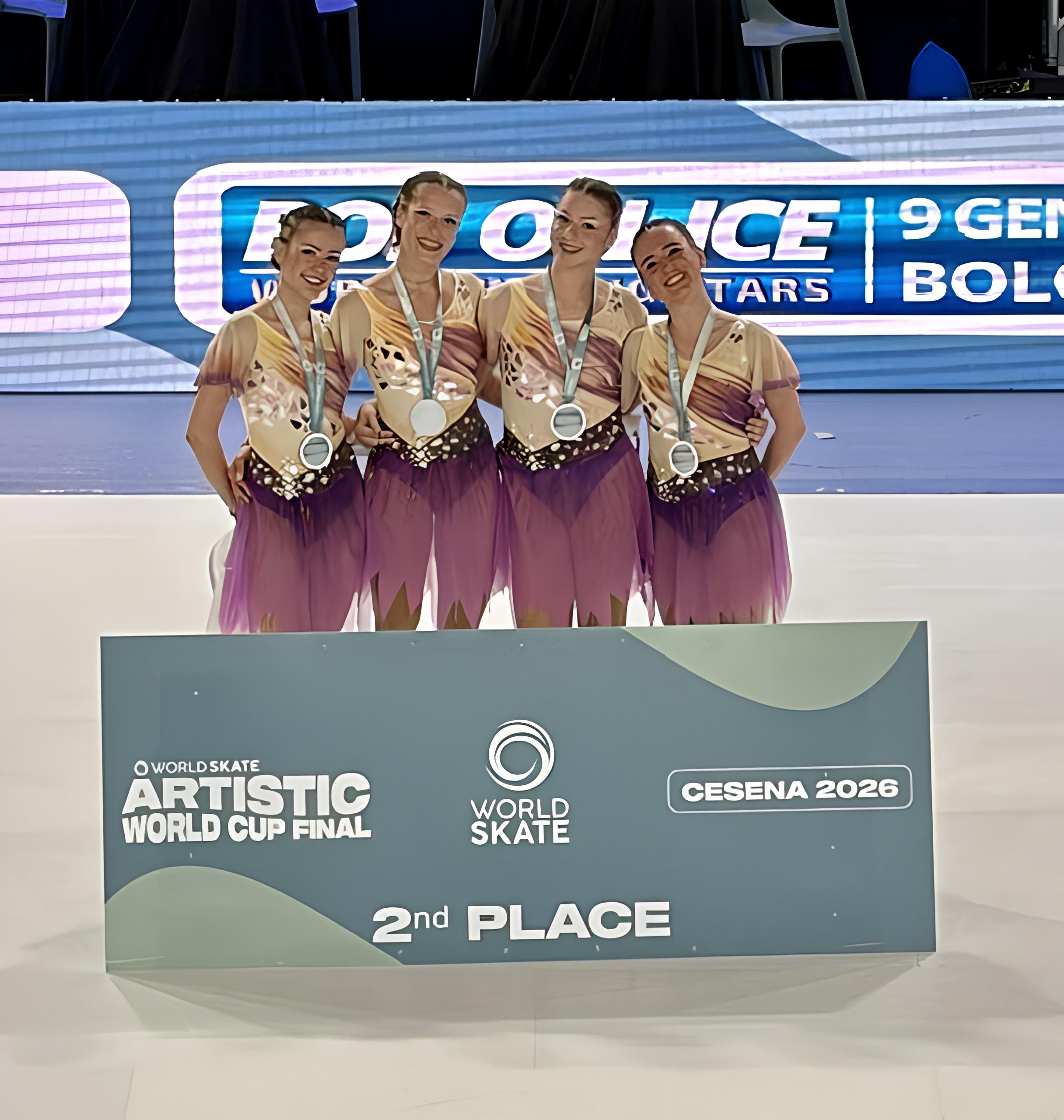Pattinaggio artistico a rotelle. Forlì Roller d’argento in World Cup