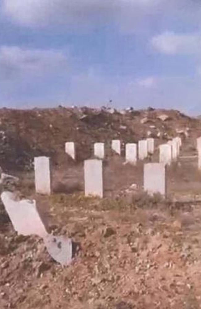 Additional damage to Aussie war cemetery