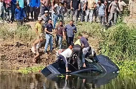 Seven family members killed after car plunges into Nile canal in Egypt