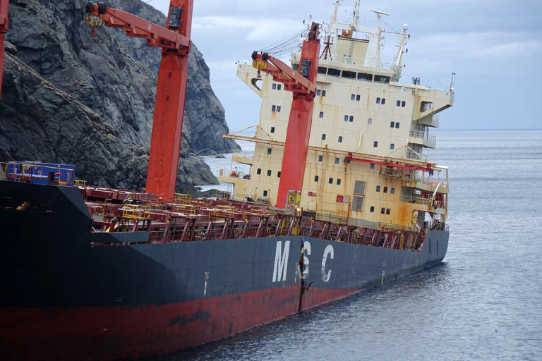 Cedar Cove turns construction site as removal plans for grounded ship ...