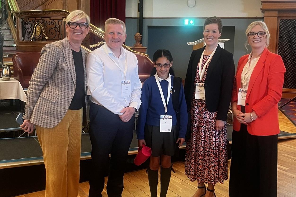 Knockmore pupils showcase importance of green spaces at Stormont and ...