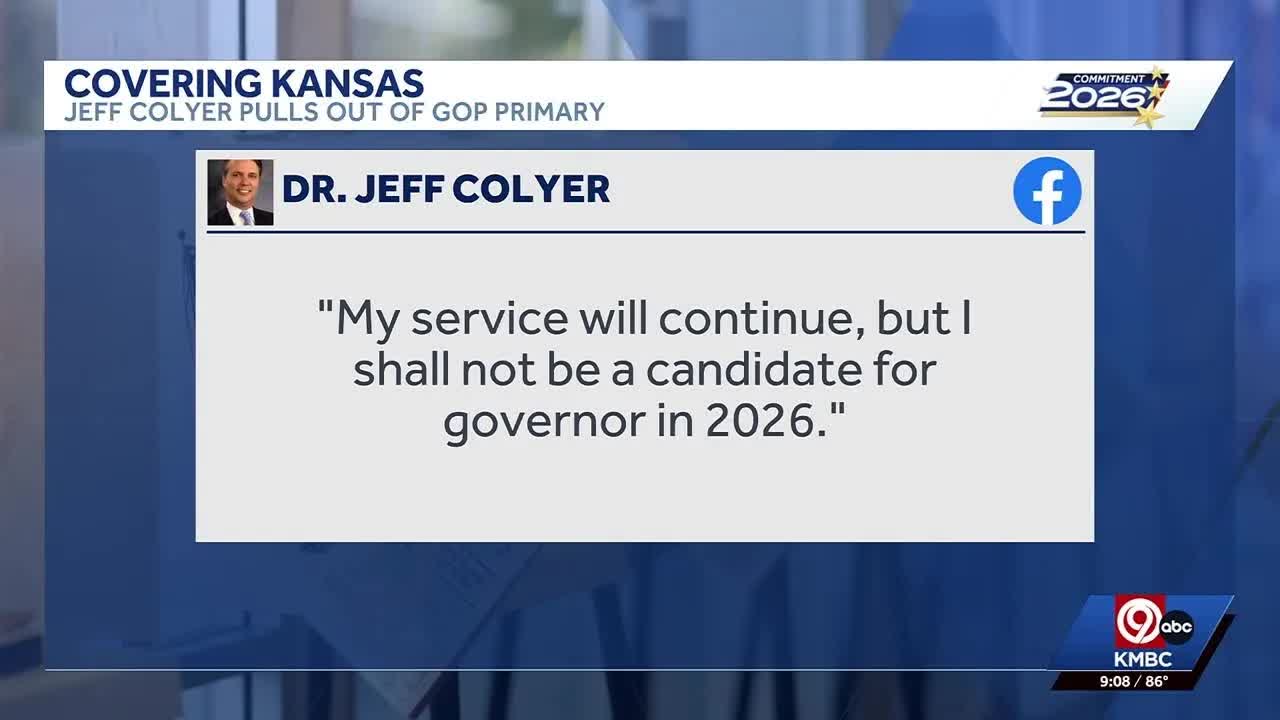 Jeff Colyer ends 2026 Kansas governor campaign