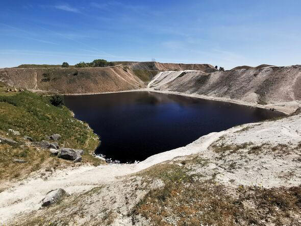 Beautiful blue lagoon dyed black as attraction declared not a safe ...
