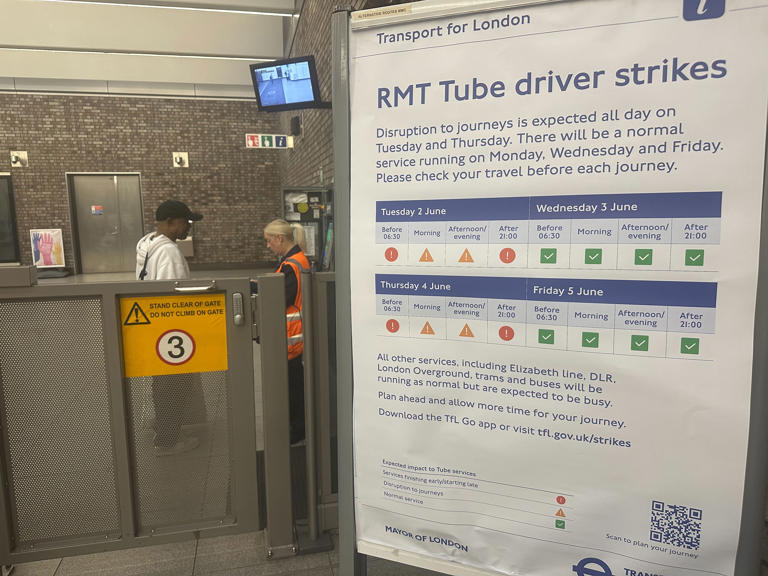 Tube strike paralyses London Underground lines causing travel misery
