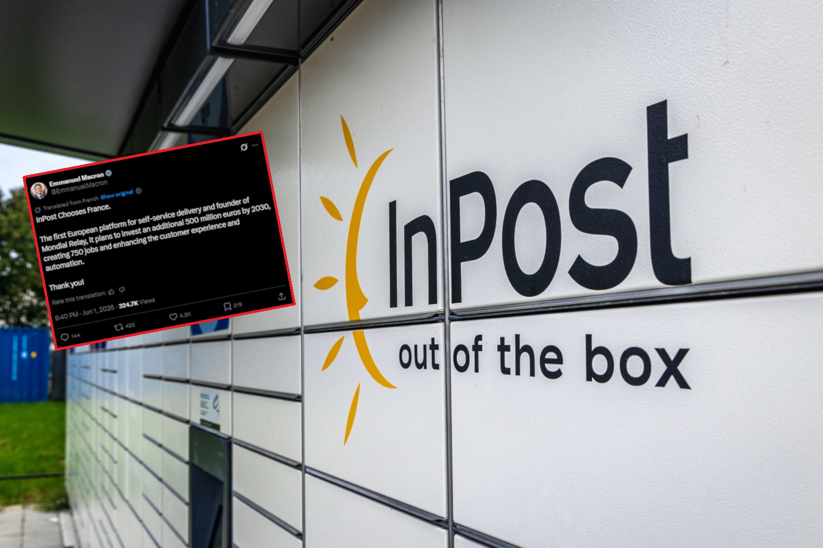 InPost inwestuje miliardy za granicą. Macron nie kryje zadowolenia