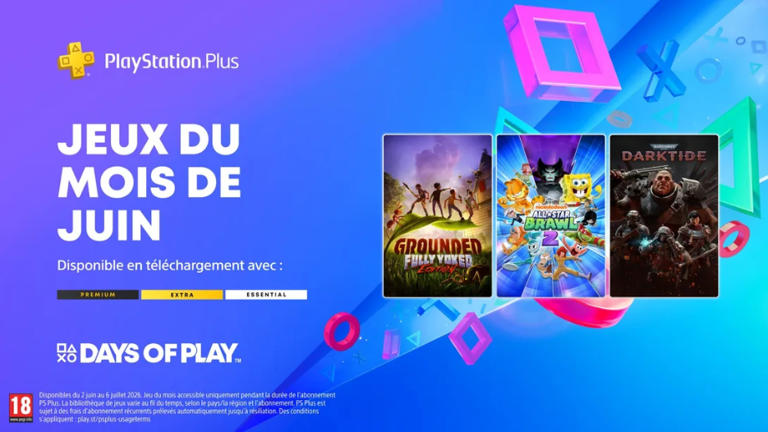 PS Plus : les jeux gratuits de juin 2026 sont arrivés, et ils sont ...