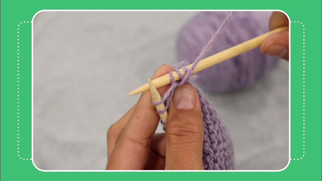 How to purl stitch - knitting for beginners