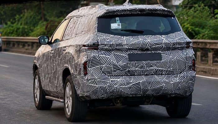 Tata Safari EV first look: Spy shots reveal design updates and new ...