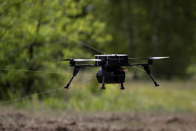 Startups shore up Ukraine's defences with sea drone swarms and robot trucks