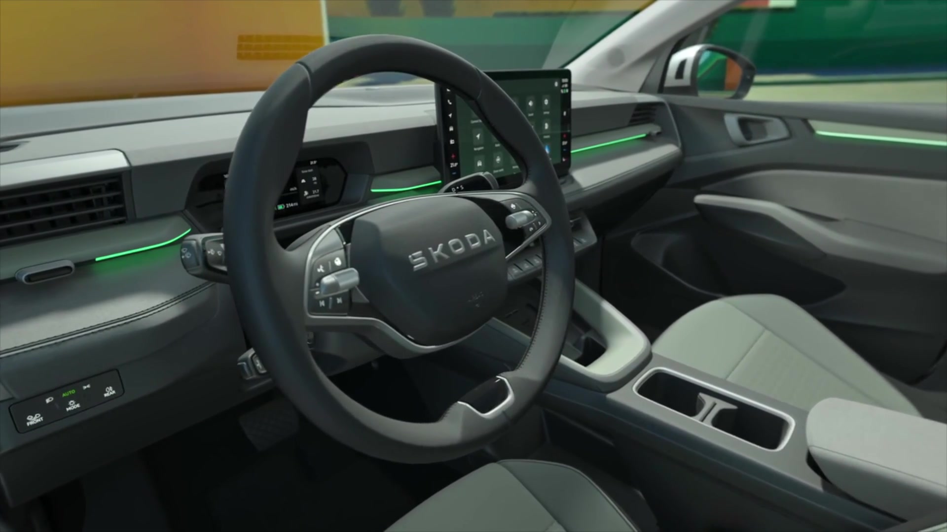 All-electric Skoda Epiq interior design in white