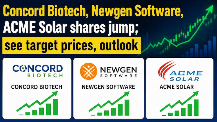 Concord Biotech, Newgen Software, ACME Solar shares jump; see target ...