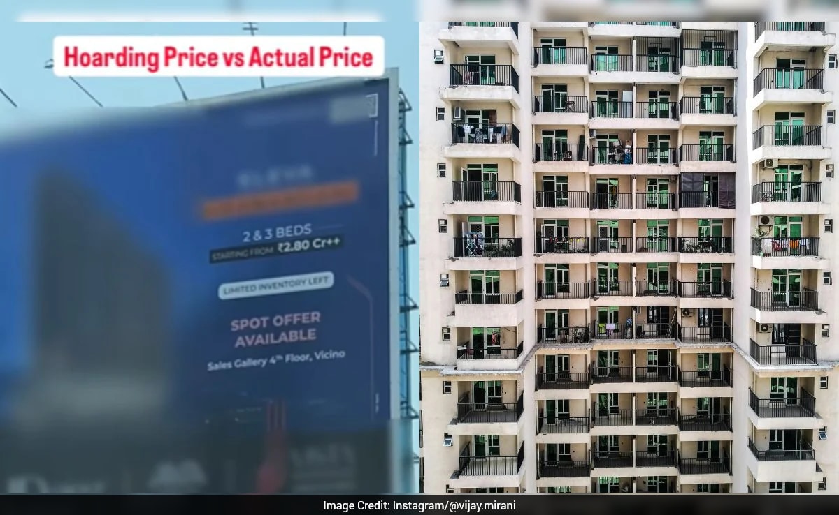'Hoarding price vs real price': Man reveals how apartment cost spikes ...