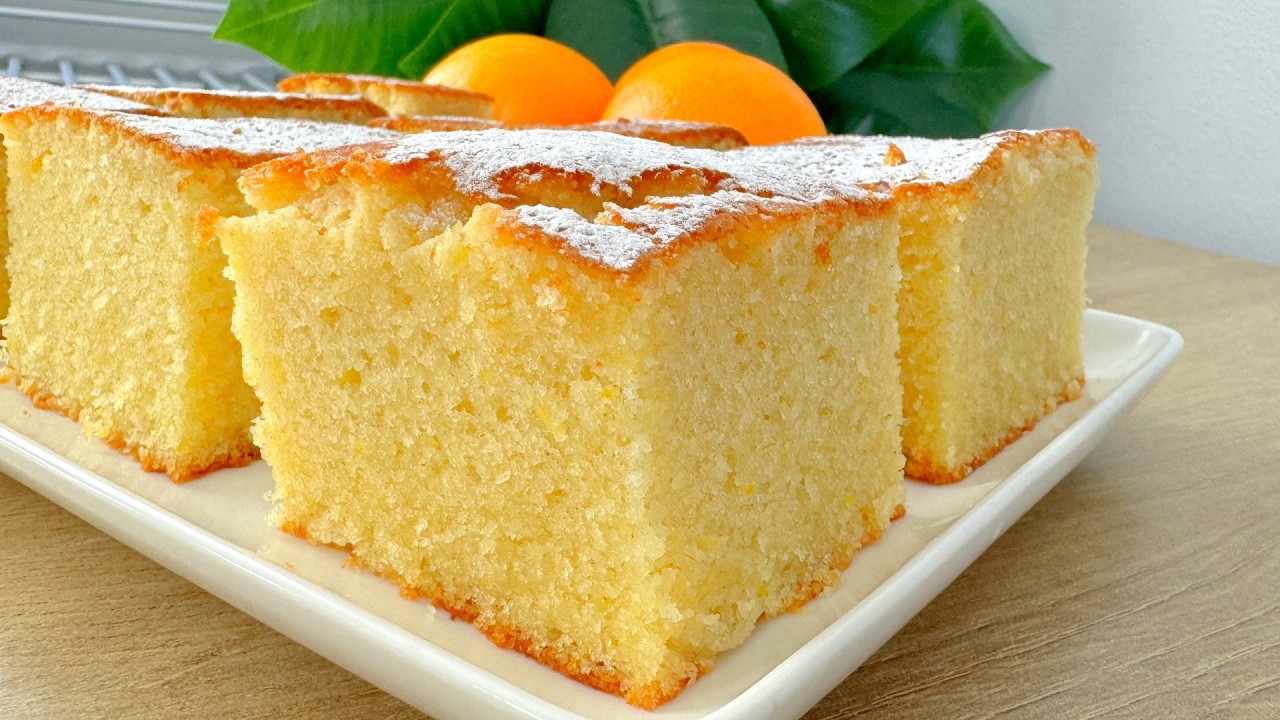 Moist homemade orange cake recipe made simple
